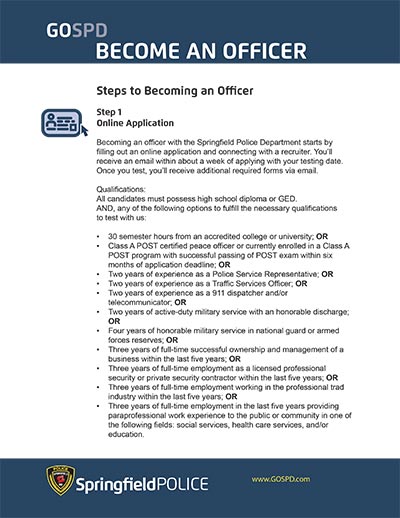 Become an Officer – Go SPD